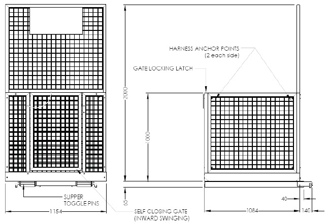 Flat Pack Safety Cage Mesh Sides| Sydney - Brisbane - Melbourne ...